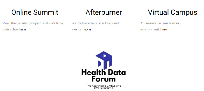 Online Summit 2020 :: Health Data Forum 2025